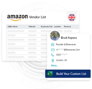 UK Amazon Vendors Database | 1K+ Verified Contacts