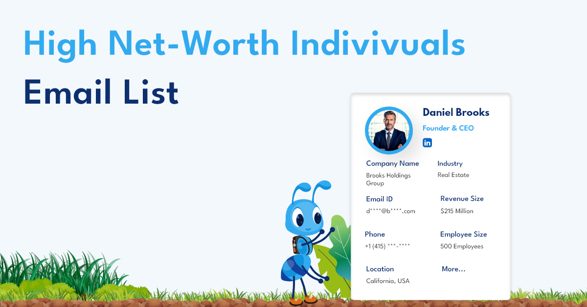 High Net Worth Individuals Email List | 1.2M+ USA Fresh Data